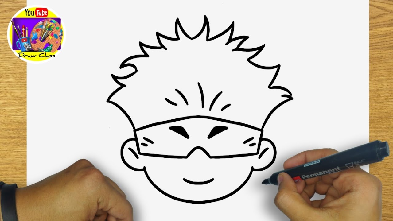HOW TO DRAW CHIBI SATORU GOJO - YouTube