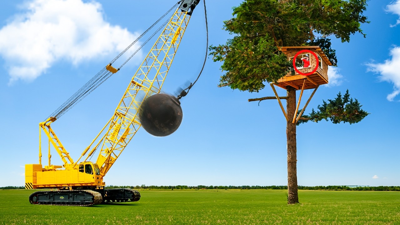 World's Most Dangerous Treehouse Survival! - YouTube