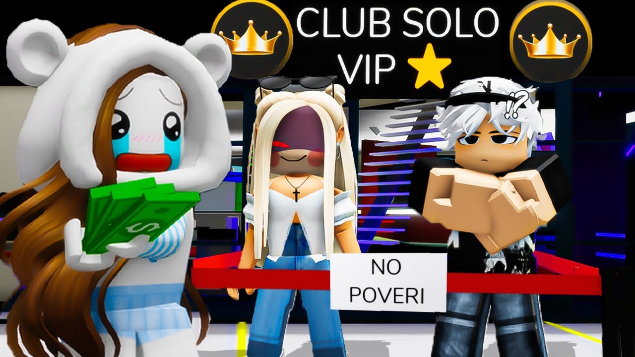 POVERI ENTRANO DI NASCOSTO IN CLUB SOLO PER VIP SU BROOKHAVEN ROBLOX ...