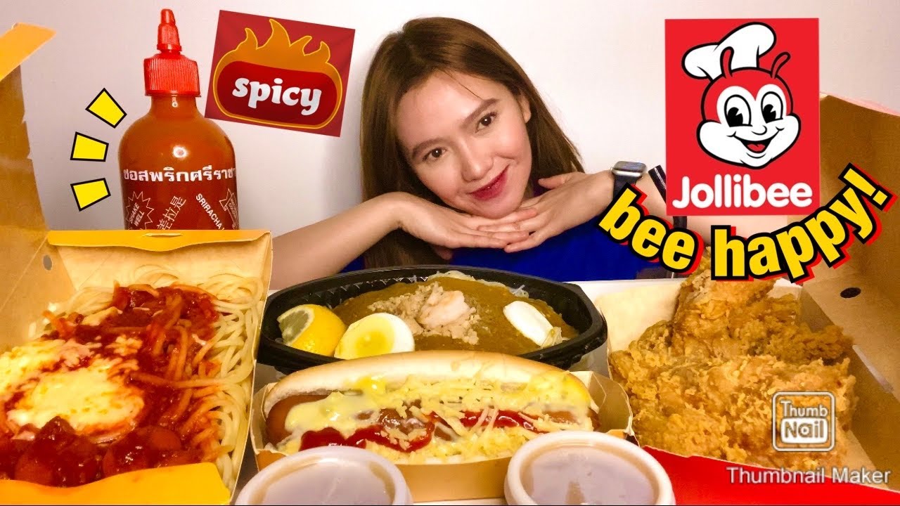 JOLLIBEE MUKBANG || EXTRA SPICY Challenge || Paano maligo sa Middle ...