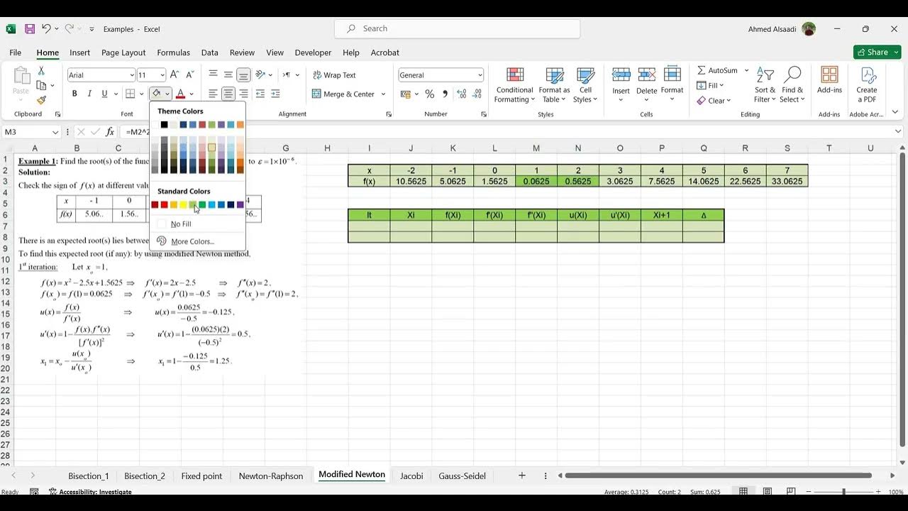 Modified Newton method - YouTube