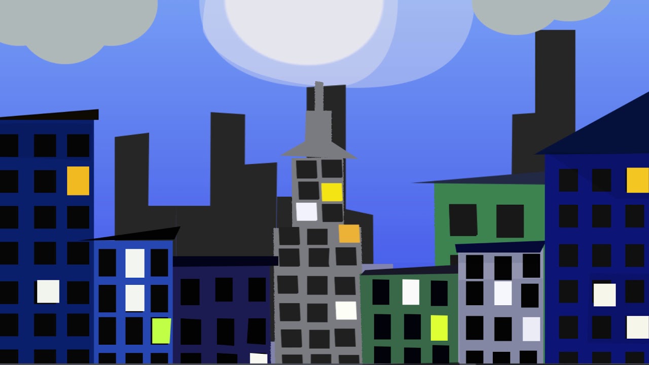 Night city animation . - YouTube