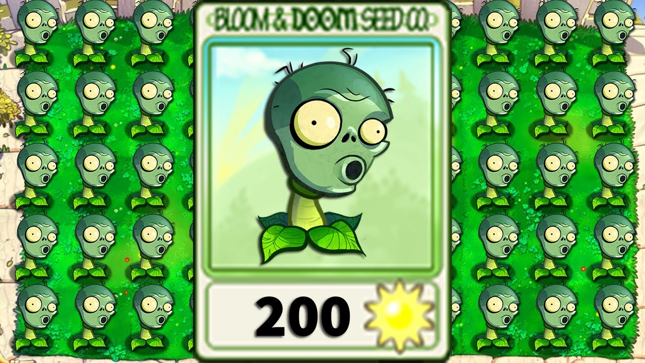 PvZ 1 Mod ZomPlants vs Zombotany - 100% Repeater ZomPlants VS All ...
