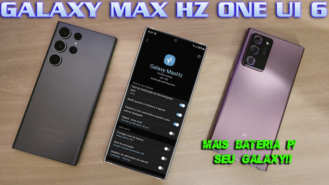 🛑🔋COMO ATIVAR O GALAXY MAX HZ NA ONE UI 6 (Android 14) #samsung #galaxy #s24ultra #s22 #s23 #s21 ...
