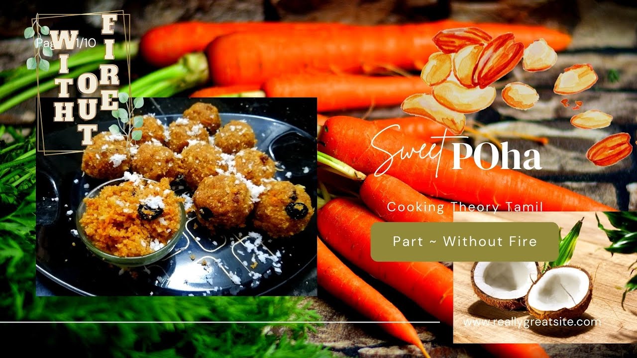 Healthy Sweet Poha Recipe|Aval Dessert|Sweet Poha|Without Fire food ...