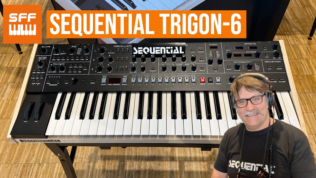 Sequential Trigon 6 Analog Poly Synthesizer Sound Design with CALC ...