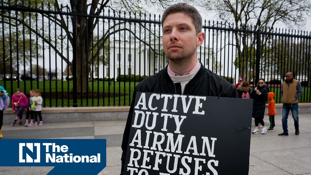 Active duty US airman begins hunger strike outside White House in ...