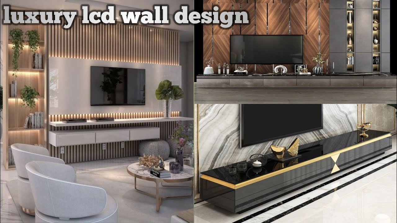 luxury lcd wall design home ideas - YouTube