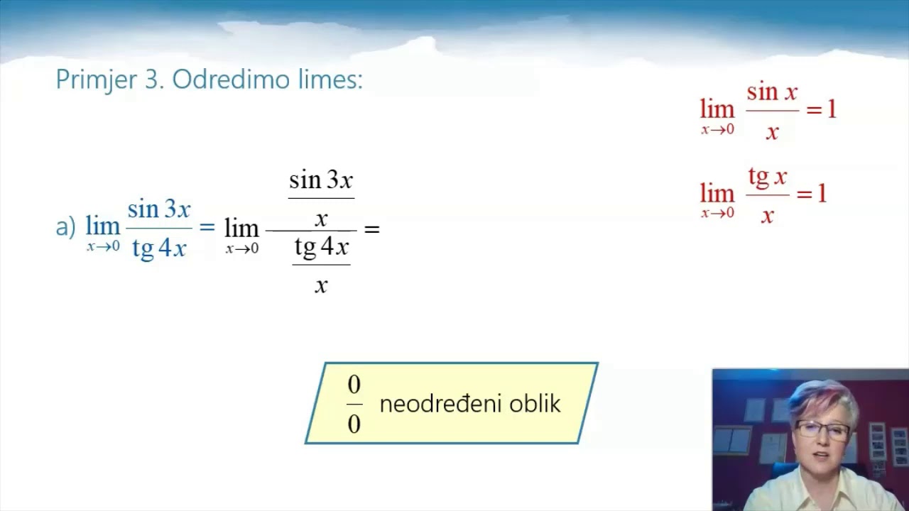 Matematika 4. r. SŠ - Limes funkcije, 3. dio - YouTube