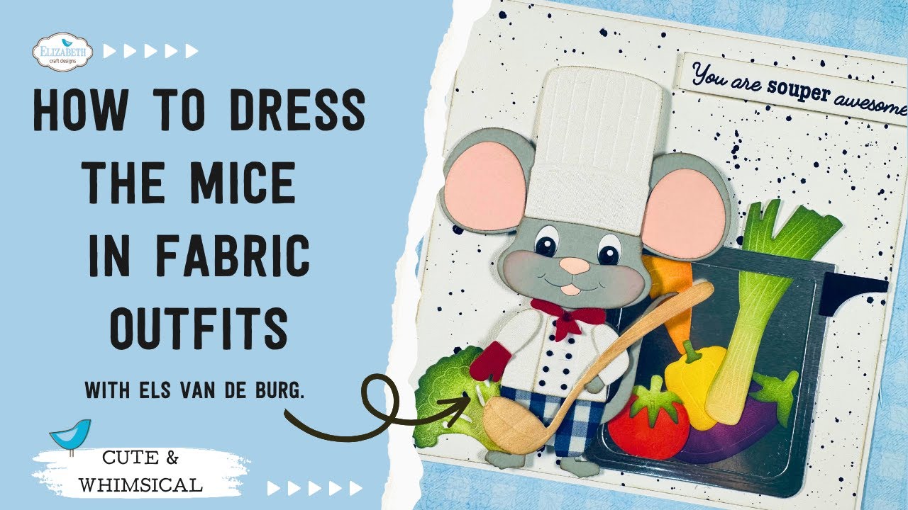 How to Dress the Mice in Fabric Outfits - YouTube