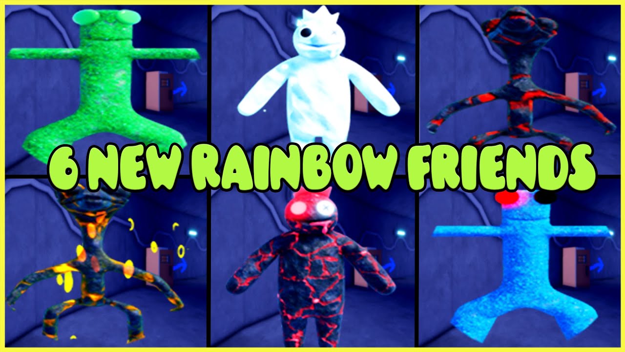 Find The Rainbow Friends Morphs - ALL 6 NEW RAINBOW FRIENDS - UPDATE - ROBLOX - YouTube