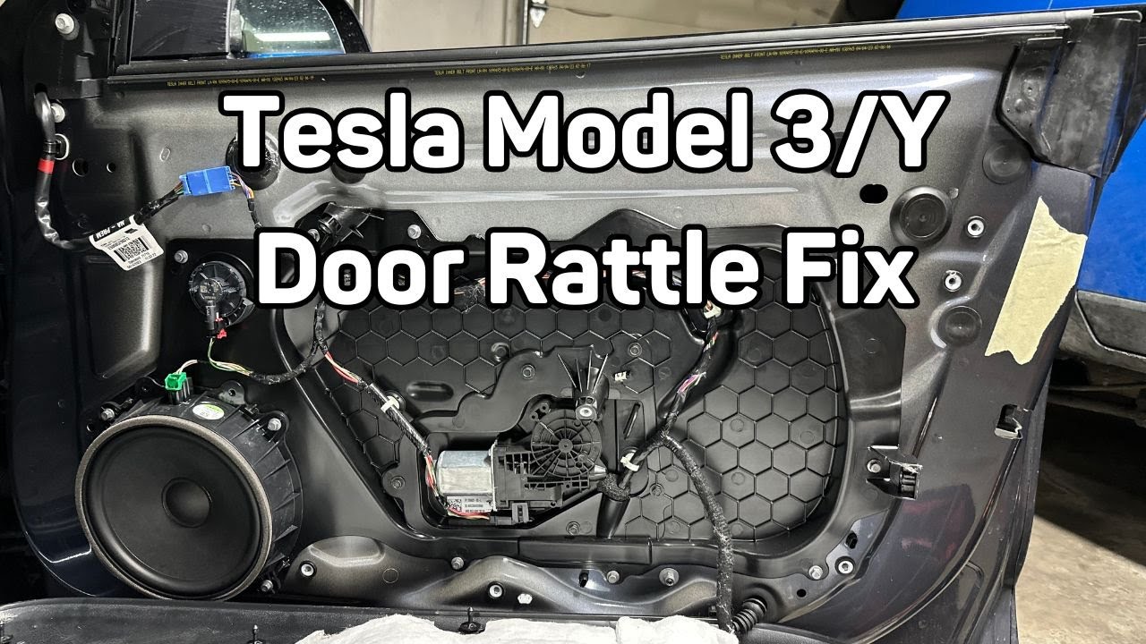 Tesla Model 3/Y Door Rattle Fix - YouTube