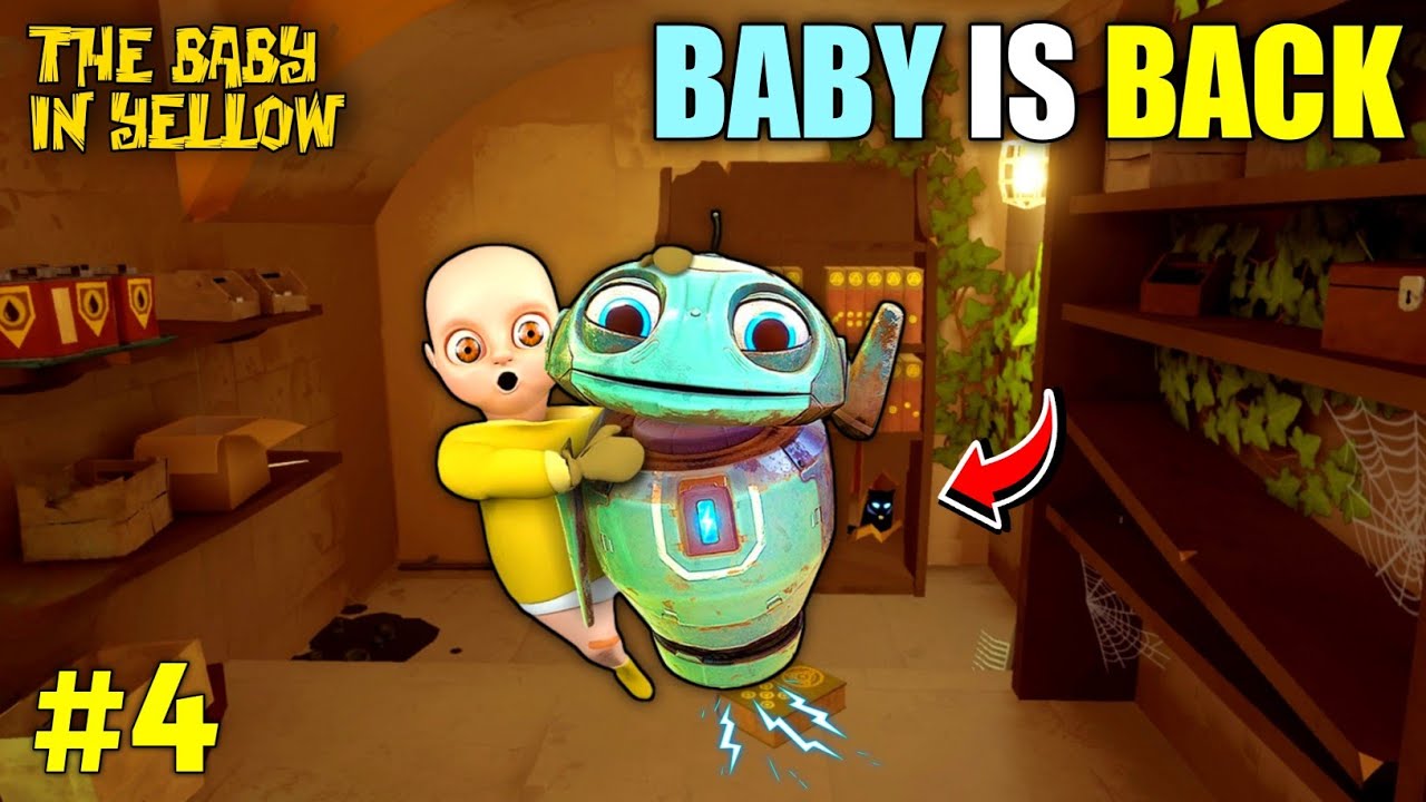 THE BAD BABY IS BACK AGAIN | THE BABY IN YELLOW GAMEPLAY #4 - YouTube