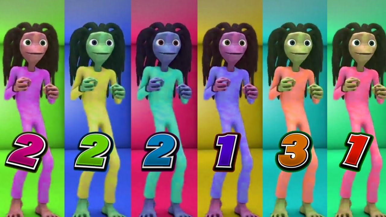 Learn colour with us, dame tu cosita six colour and dance - alien dance - patila dance learn ...