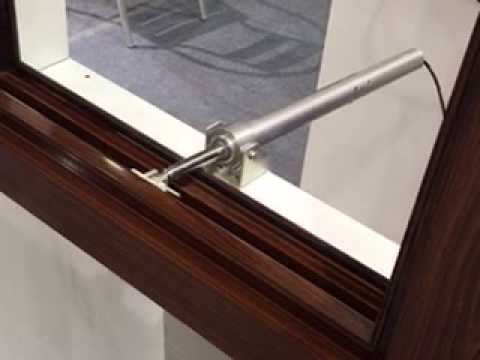 Screw rod window opener for heavy duty window - YouTube