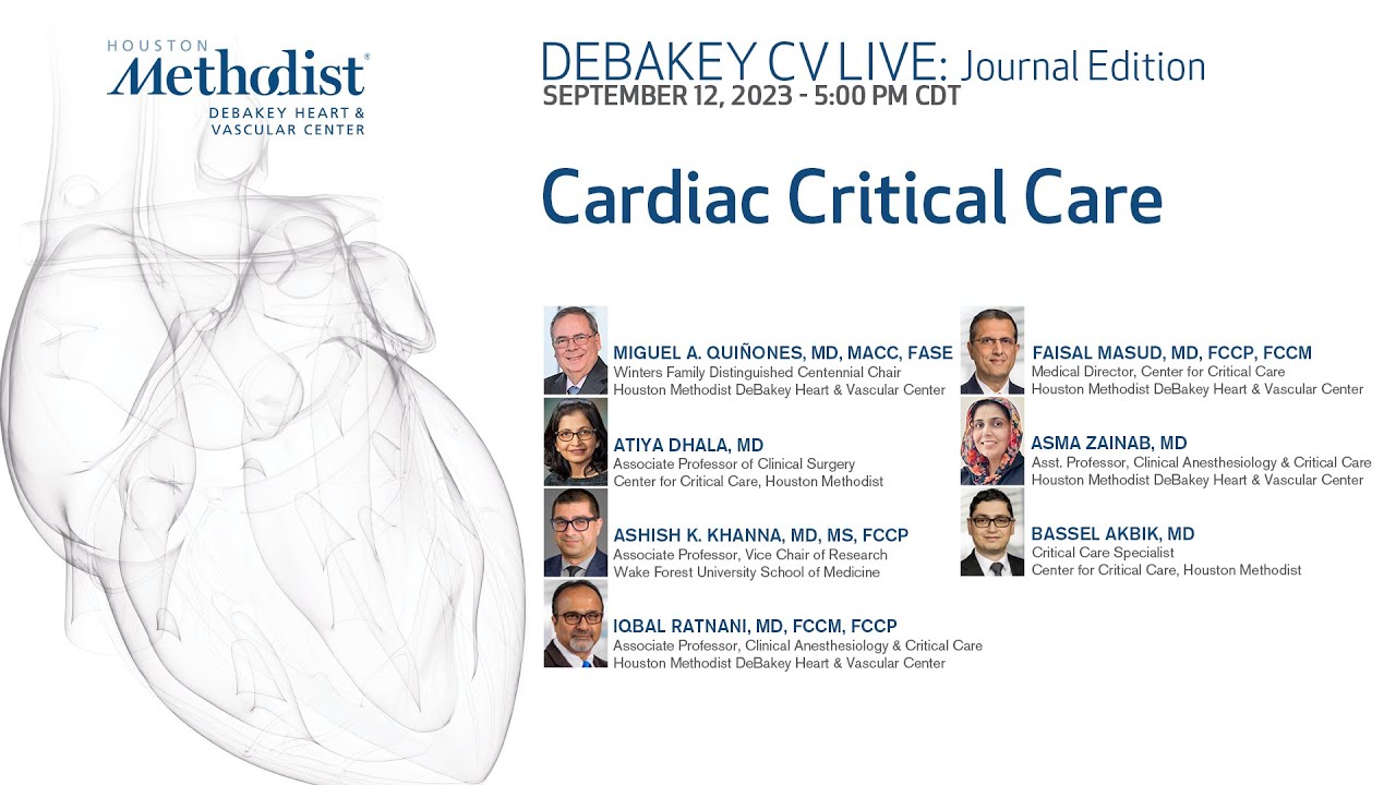 DeBakey CV Journal: Cardiac Critical Care - Faisal Masud & Miguel ...