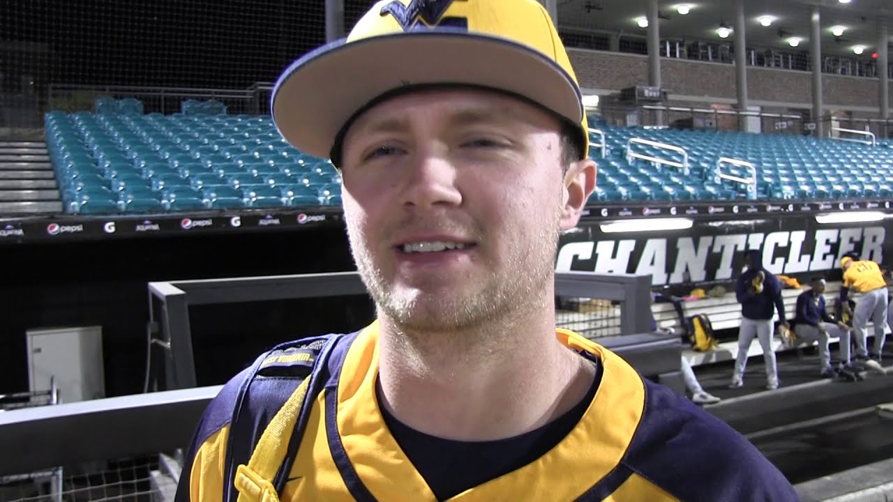 BlueGoldNews.com: WVU Baseball Jake Carr 02/23/20 - YouTube