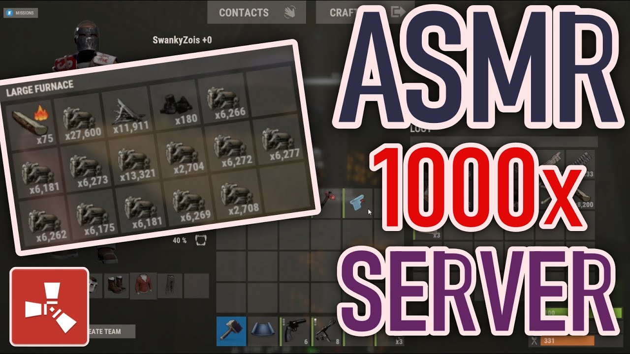 🎮 Gaming ASMR 😴 Rust 🎮 Base Building On a 1000x Server! 💤💤💤 - YouTube
