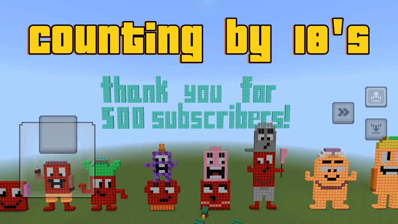 Maheer's counting by 18s in Minecraft! - YouTube