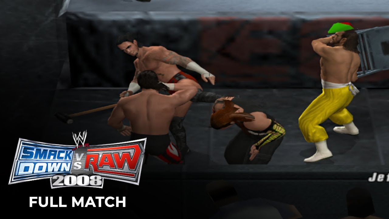 FULL MATCH: WWE SVR 2008: Hardcore Fatal 4 Way - Jeff Hardy vs CM Punk ...