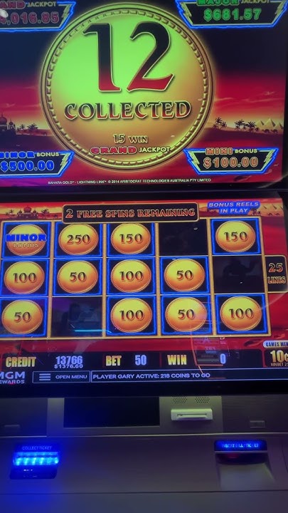 Big Win on Lightning Link Sahara Gold Hold and Spin Bonus - YouTube