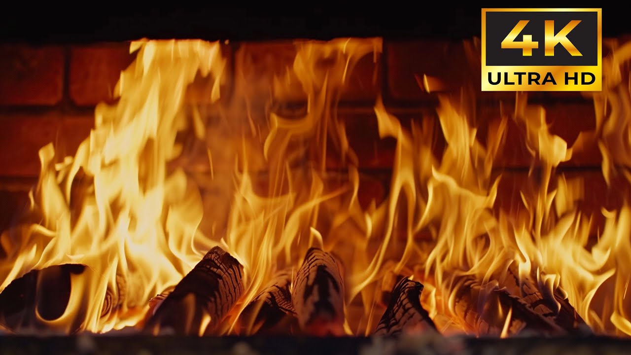4K Ultra HD Fireplace: Immerse Yourself in Tranquility with Enchanting ...