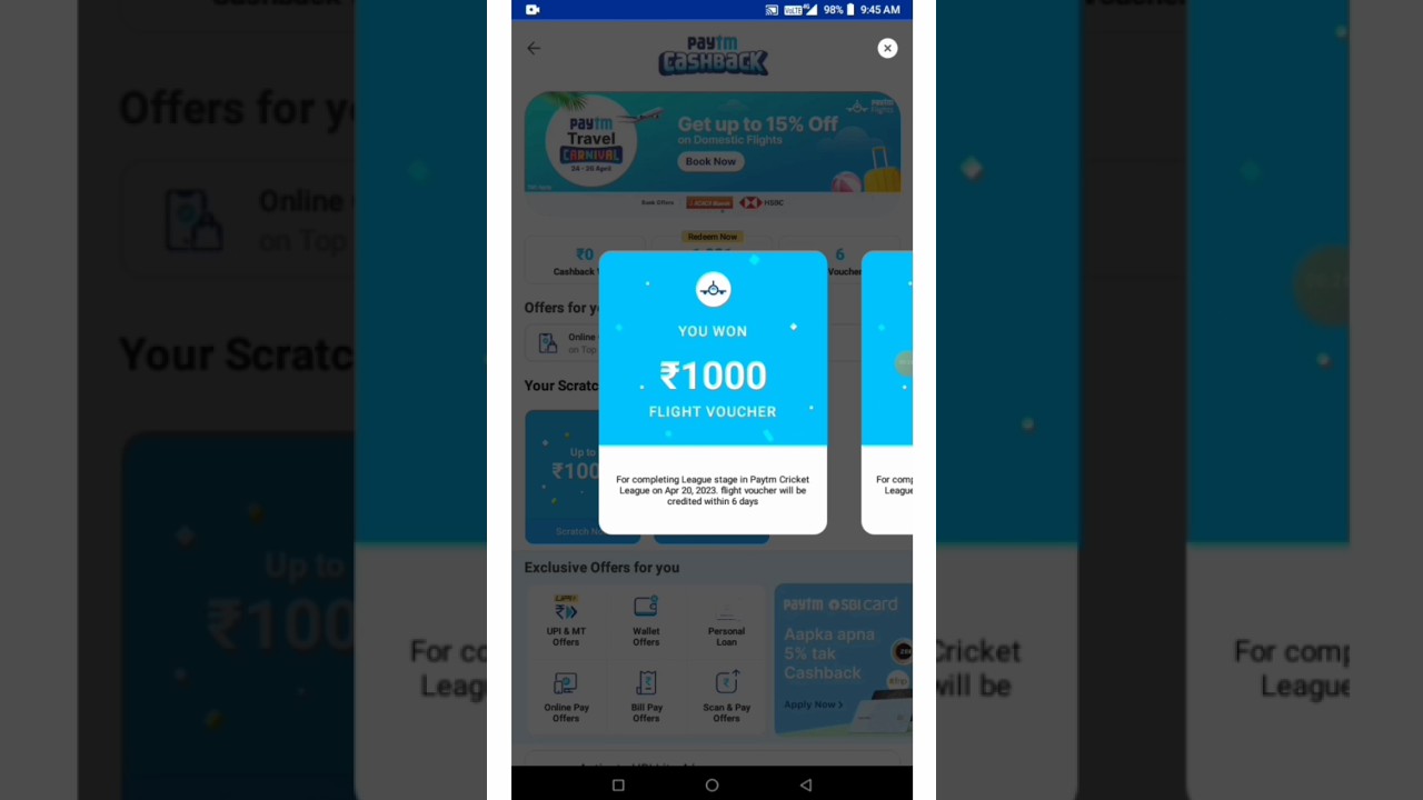 Paytm 100 Rs Cashback Scratch Card On Completing 6 Upi Transactions Offer2023 Paytm Youtube
