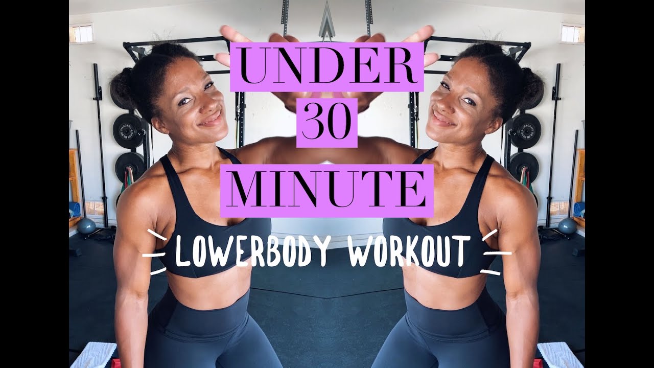 30 Minute Lower Body Workout: HOME or GYM - YouTube