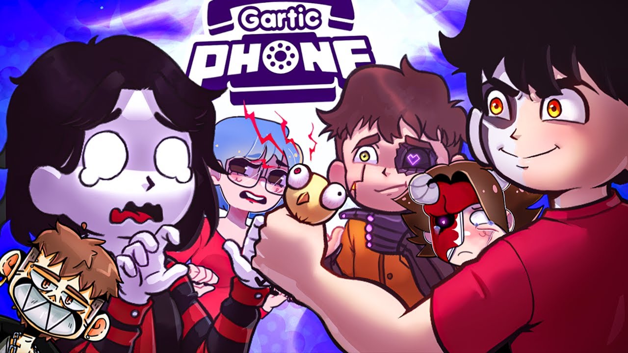 Chamei 3 ARTISTAS e 2 HUMANOS para jogar GARTIC PHONE (ft Replai e o ...