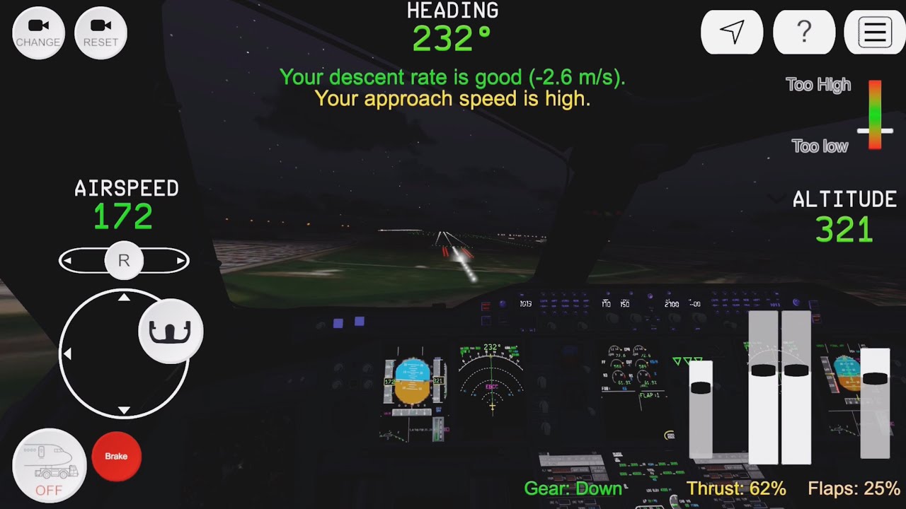RC FS Advanced Game Takeoff Night Flying And Landing By IOS on Android ...