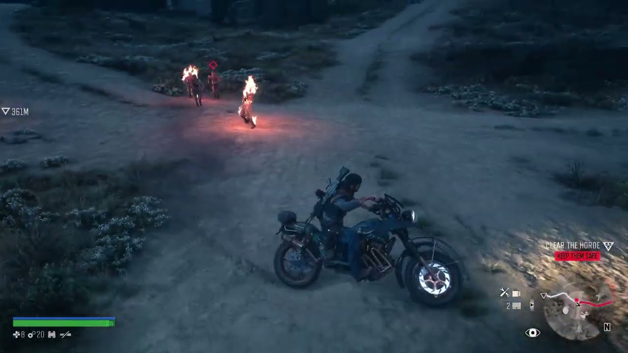 DAYS GONE reapers sets on fire - YouTube