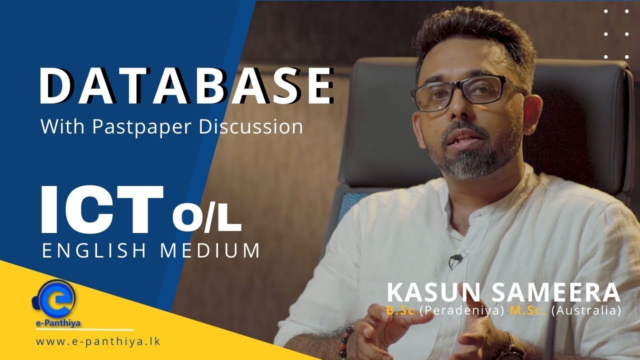 Database Ol Ict Past Paper Discussion English Medium Advanced Level Kasun Sameera Youtube