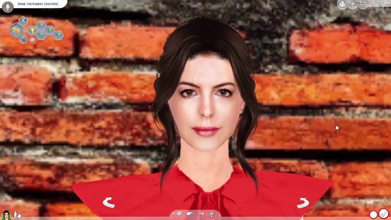 The Sims 4 | Create A Sim : Anne Hathaway - YouTube