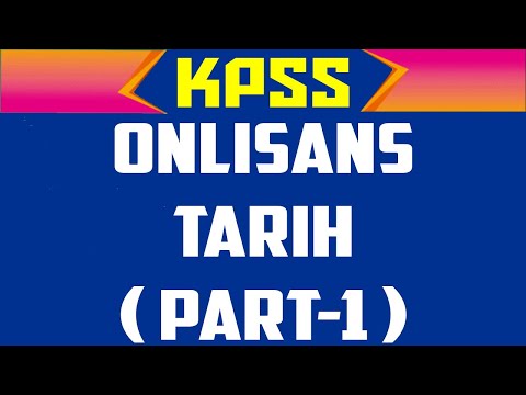 2021 KPSS ÖNLİSANS TARİH (PART 1)