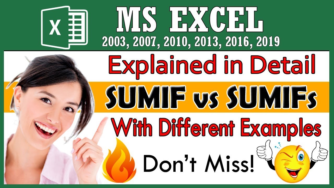 How To Use SUMIF And SUMIFS Function In MS Excel With Multiple Criteria YouTube How To Use SUMIF And SUMIFS Function In MS Excel With Multiple Criteria YouTube