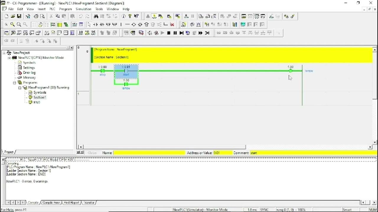 CX-PROGRAMMER INTRUKSI SELF HOLDING DAN KEEP PLC OMRON |PLC OMRON SELF HOLDING AND KEEP ...