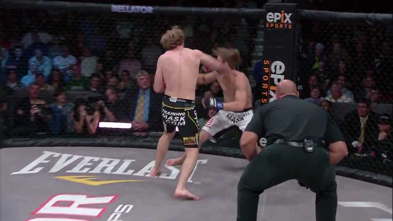 Bellator MMA Moment: David Rickels TKOs Jordan Smith - YouTube