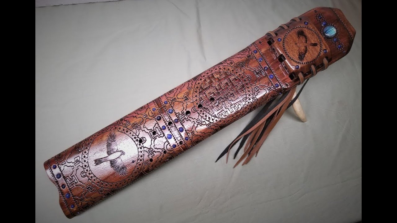 Paul Neal TRIPLE DRONE Flute KEY OF Bass D 432hz NUMBER 415 - YouTube