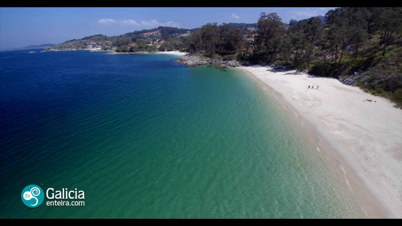 Playa de Area Cova Cangas - YouTube