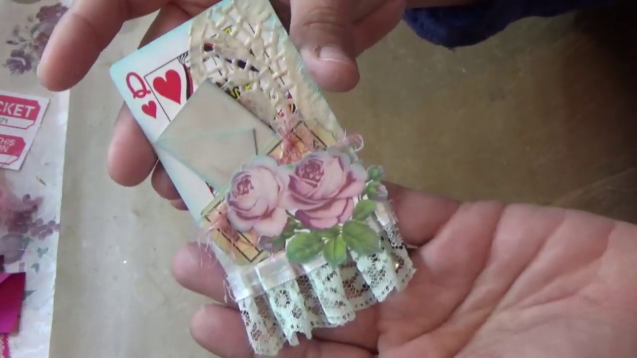 DIY Handmade Ephemera(Altered Playing Cards-Oops, Upside Down)Envelopes ...