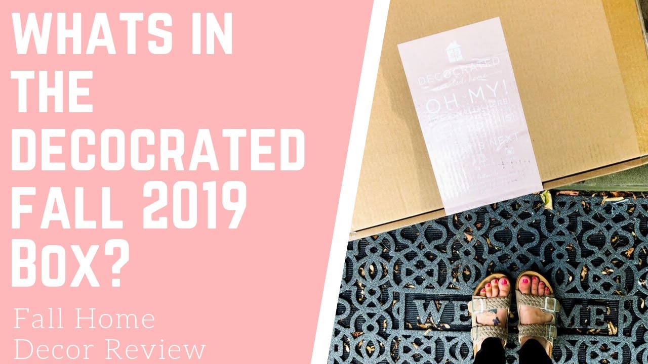 Sneak Peak: Decocrated Fall 2019 Box!!! - YouTube