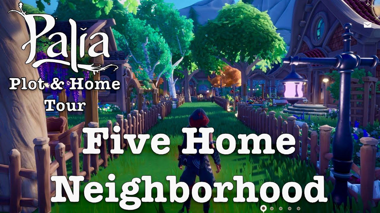 Five Home Neighborhood / Palia House & Plot Tour - YouTube