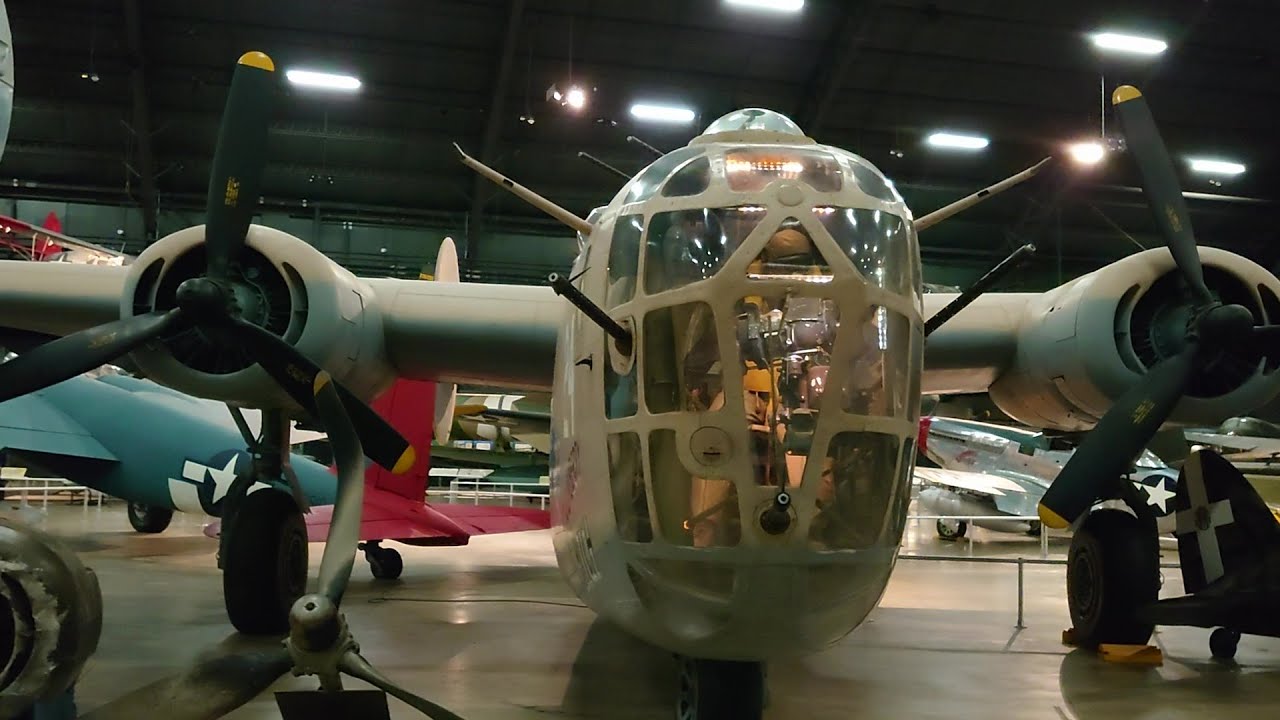 Consolidated B-24D "Liberator" walk around (USAF museum) - YouTube
