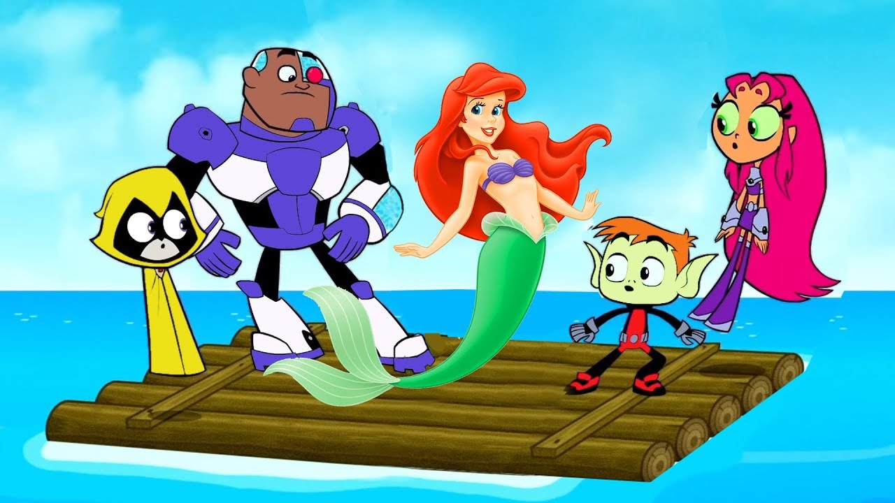 Teen Titans Go! Color Swap Another Island Adventure! And Mermaid | Moon ...