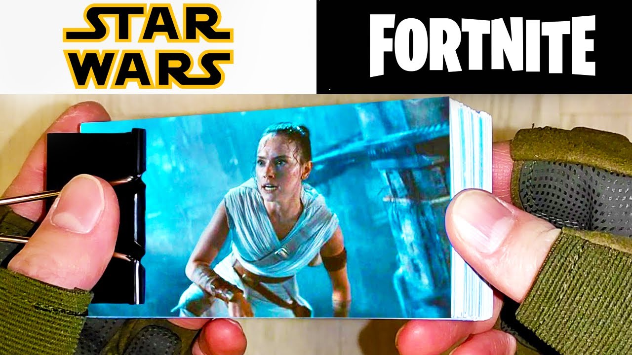 Fortnite Star Wars Flipbook - REY Skin and Glowsticks Emote - Flip Book ...
