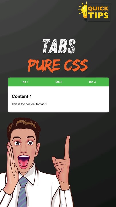Pure Css Tabs Try This Shorts Coding Programming Html Css Webdesign Javascript Youtube