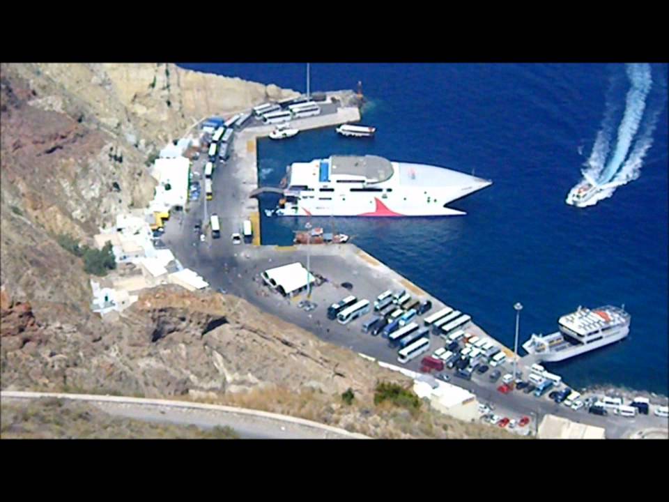 Athinios Port / Santorini - YouTube
