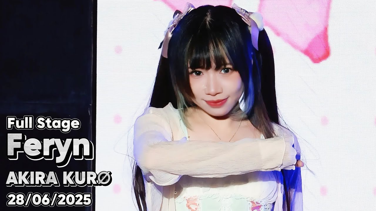 20250628 [4K] [Fancam] Feryn AKIRA KURØ - Full Stage @ Pear & Yiwha ...