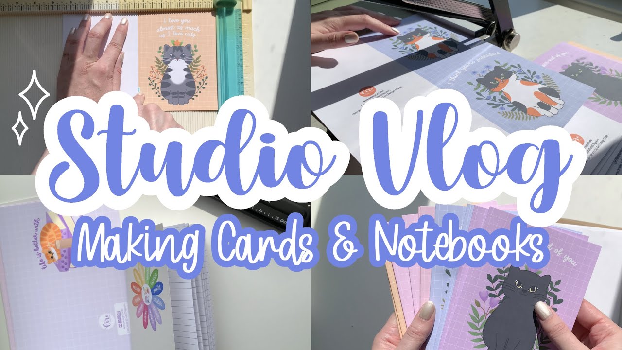 Studio Vlog 52 Making Cute Greeting Cards & Attempting to Make a ...