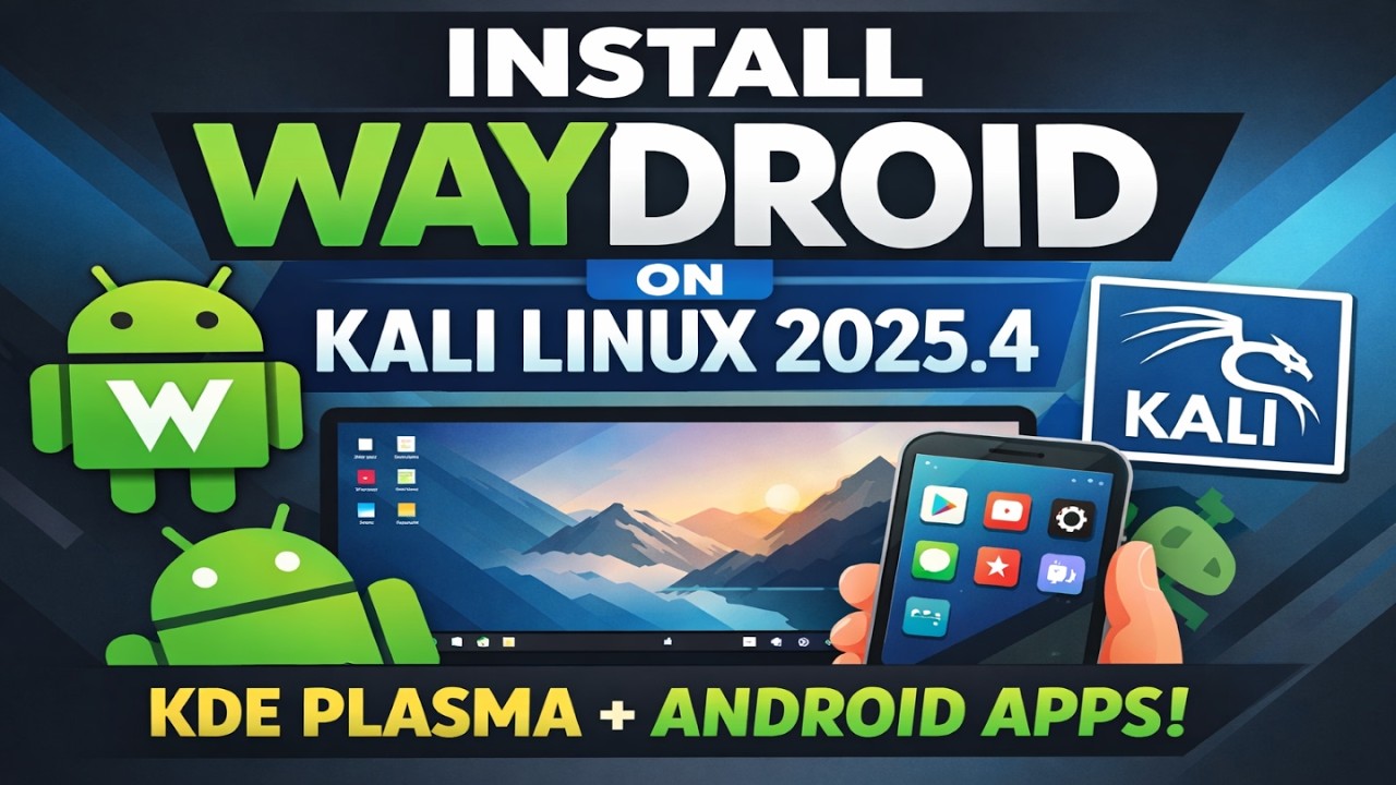 How to Install Waydroid on Kali Linux 2025.4 KDE Plasma (Wayland ...